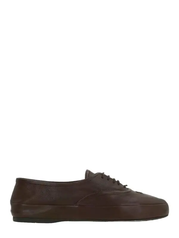 Miu Miu Nappa Leather Laced Shoes - Brown