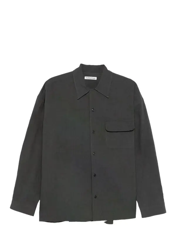 You Must Create Chest--pocket Shirt - Grey