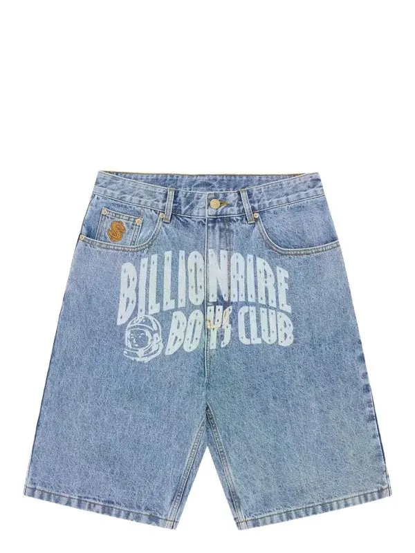 BILLIONAIRE BOYS CLUB Embroidered Denim Shorts - Blue