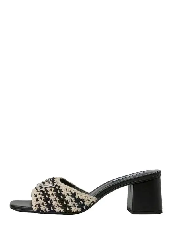 Karl Lagerfeld Plaza Ii Crochet Sandals - Black