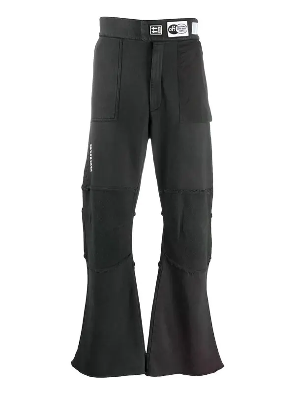 Off-White Parachute Patchwork Track Pants - Black
