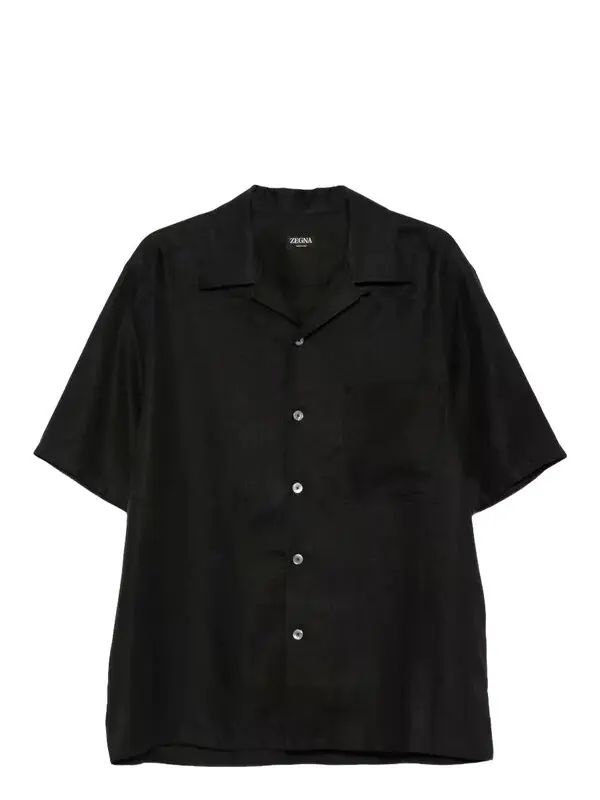 Zegna Chest-pocket Shirt - Black