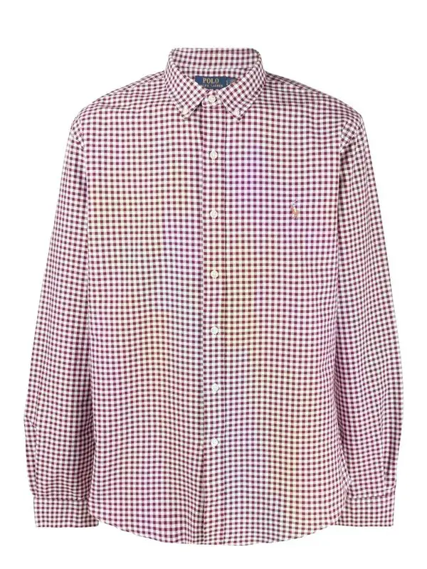 Polo Ralph Lauren Logo-embroidered Check-print Shirt - Red