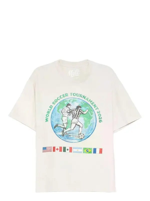 MELT Graphic-print T-shirt - Neutrals