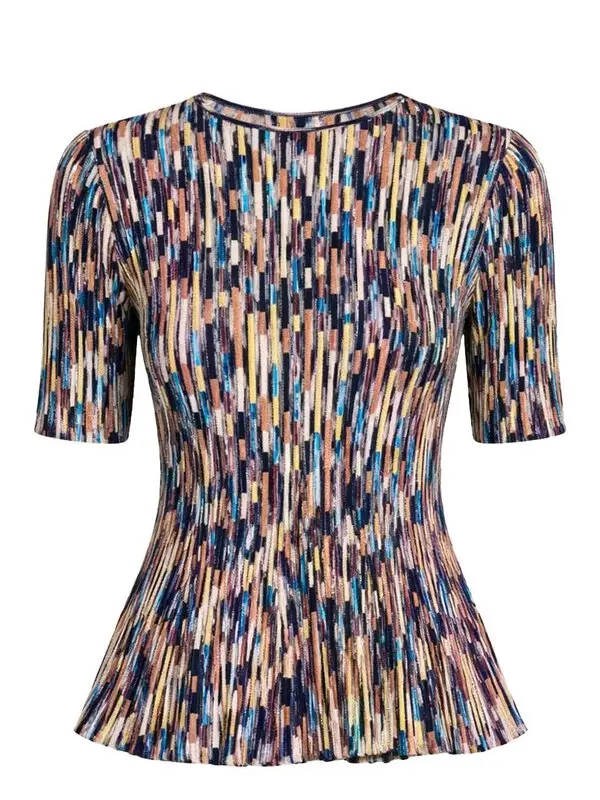 Ulla Johnson Samira Peplum Top - Blue