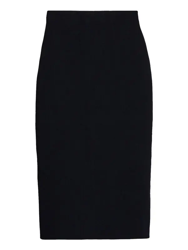 Scanlan Theodore Crepe Knit Pencil Skirt - Black