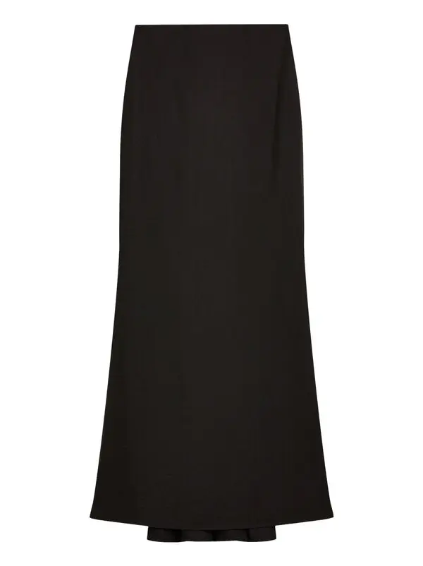 Scanlan Theodore Ankle Length Draped Skirt - Black
