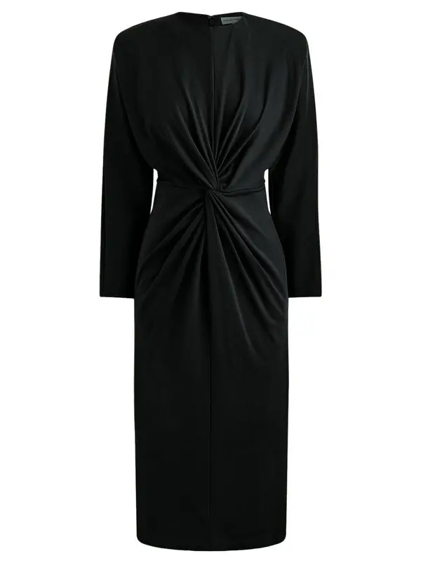 Scanlan Theodore Turban Pencil Midi Dress - Black