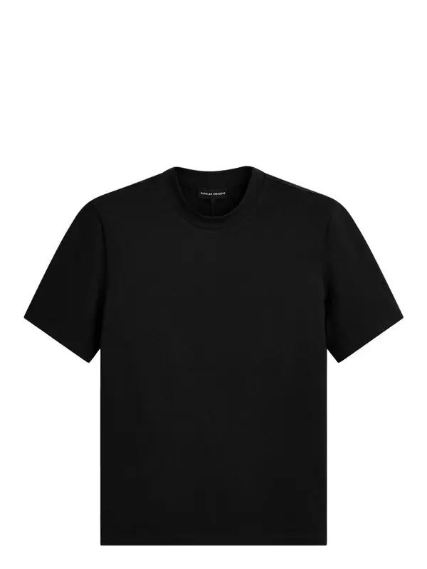 Scanlan Theodore Mercerised Shoulder Pad T-shirt - Black