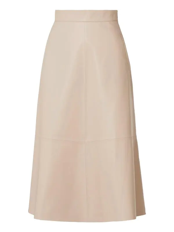 Scanlan Theodore Leather Long Skirt - Shell