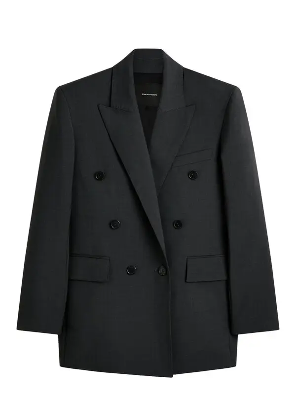 Scanlan Theodore Double Breasted Jacket - Charcoal