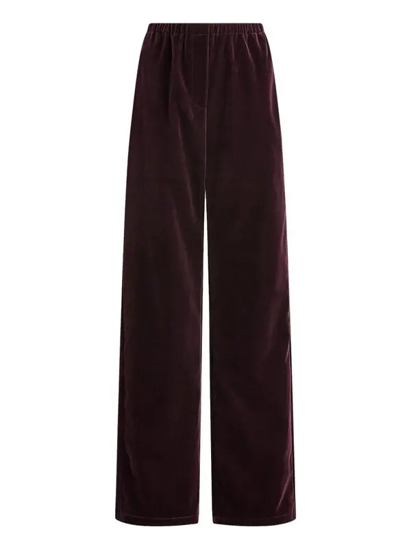 Scanlan Theodore Velvet Soft Trouser - Burgundy