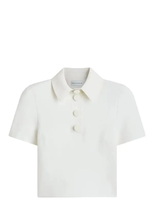 Scanlan Theodore Crepe Knit Milano Shirt - White