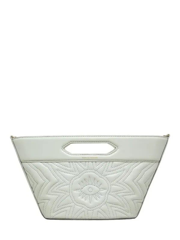 Scanlan Theodore Quilted Leather Bucket Bag - Sage