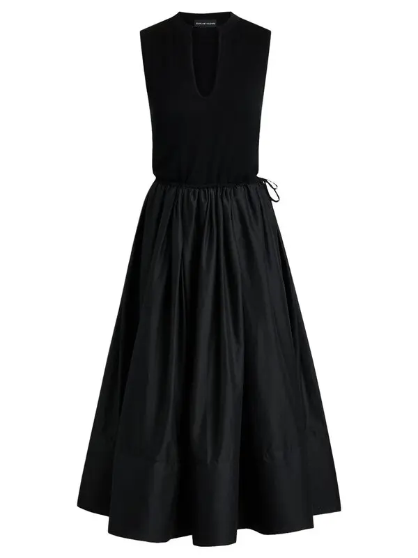 Scanlan Theodore Polished Voile Tank Dress - Black