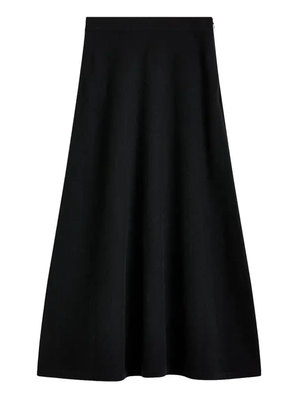Scanlan Theodore Mid-length Cashmere Skirt - Black