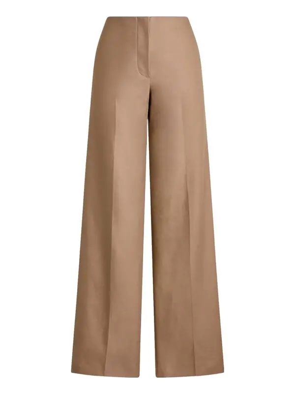 Scanlan Theodore Double Cotton Mid-rise Trousers - Whiskey