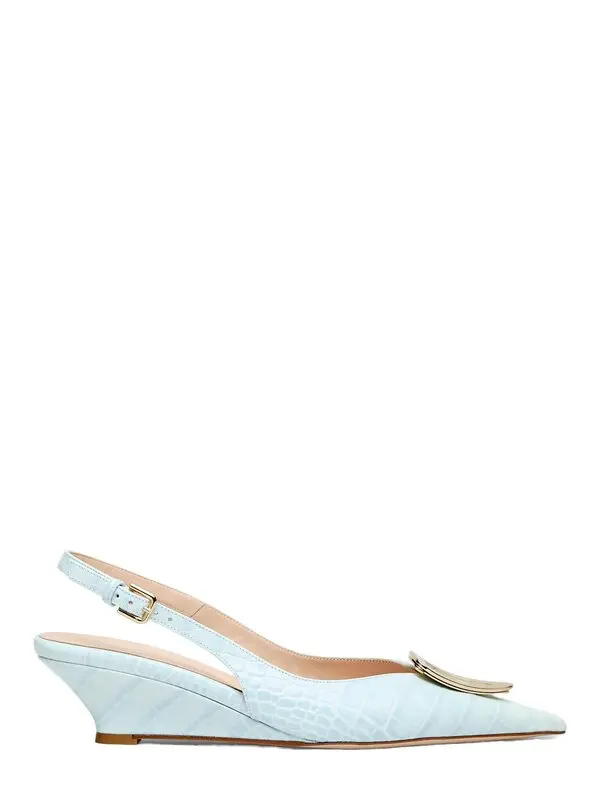 Scanlan Theodore Triangle Frame Wedge Slingbacks - Cloud