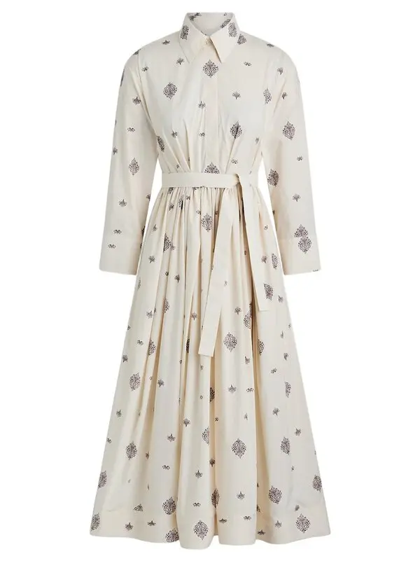 Scanlan Theodore Parachute Foulard Shirt Dress - Creme.chocolate