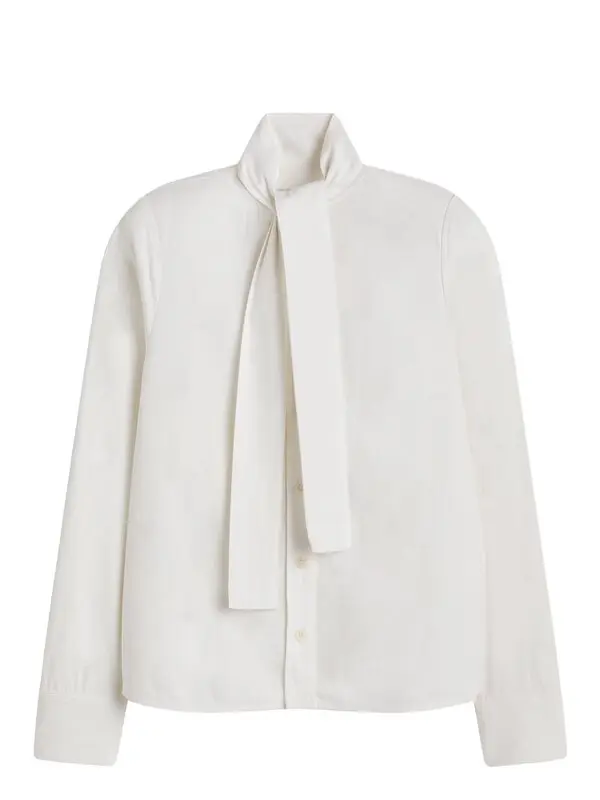 Scanlan Theodore Soft Tie Neck Shirt - White