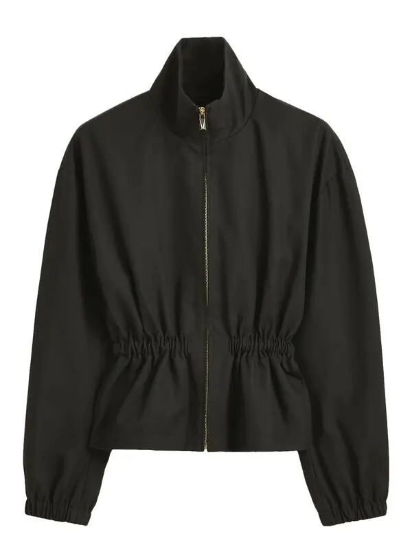 Scanlan Theodore Cotton Funnel Neck Jacket - Dark.army