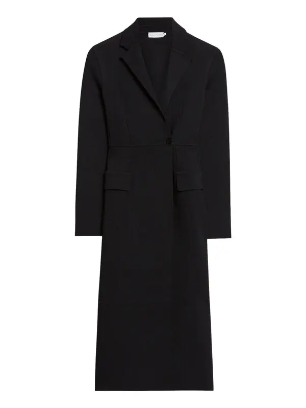 Scanlan Theodore Crepe Knit Tailored Coat - Black