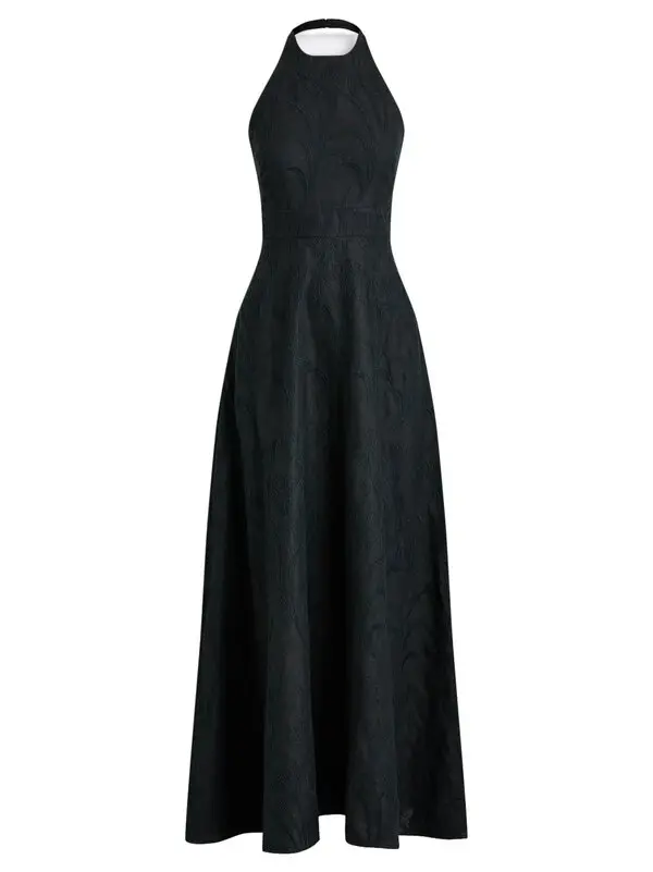 Scanlan Theodore Cornelli Halter A-line Dress - Black