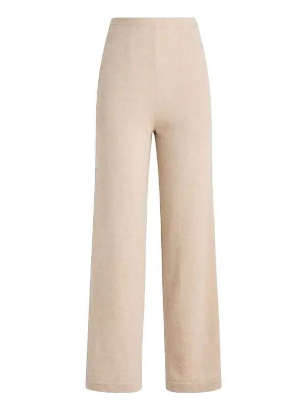Scanlan Theodore Cashmere Straight Leg Trousers - Wheat