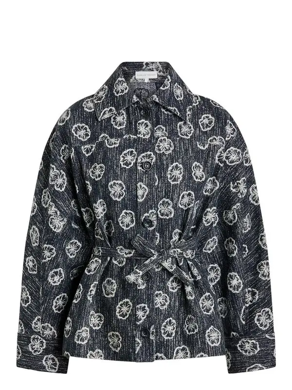 Scanlan Theodore Poppy Weave Cotton Denim Shirt - Indigo