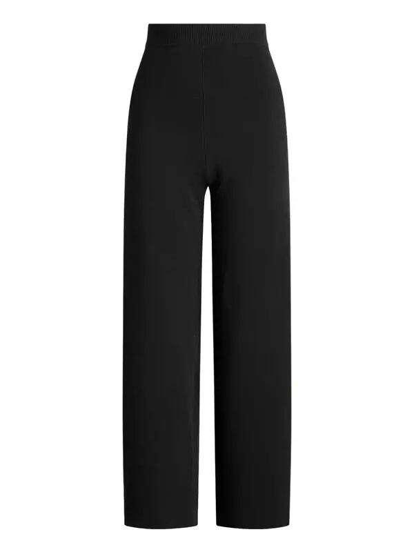 Scanlan Theodore Micro Crepe Knit Crop Trousers - Black