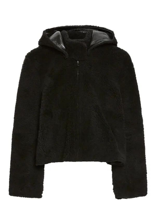 Scanlan Theodore Shearling And Leather Reversible Jacket - Black.black