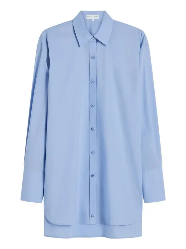 Scanlan Theodore Parachute Cotton Shirt - Cornflower