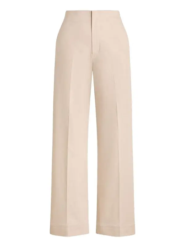 Scanlan Theodore Sateen Cropped Wide Leg Trousers - Mist