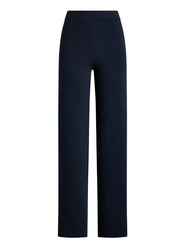 Scanlan Theodore Micro Crepe Knit Trousers - Navy