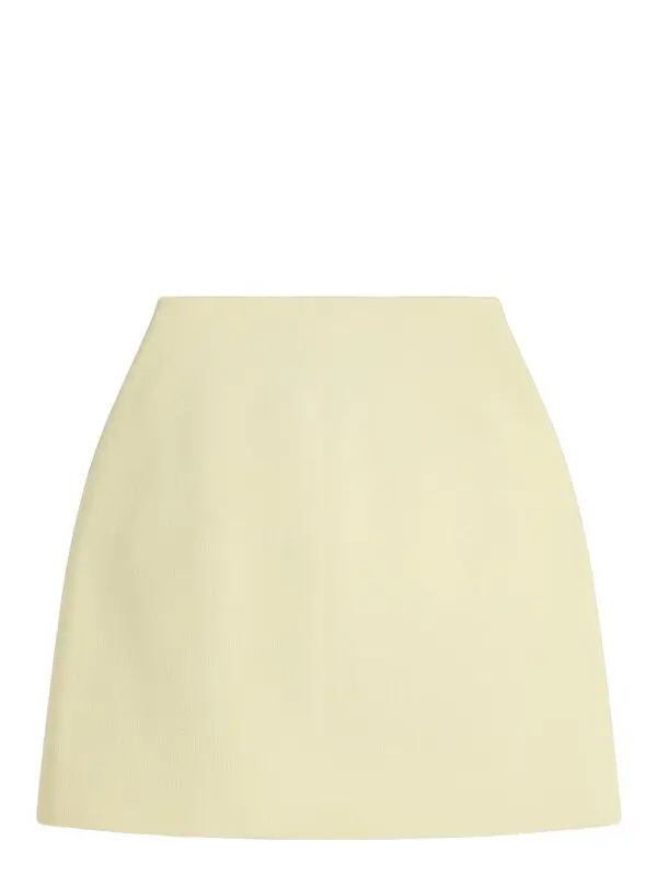 Scanlan Theodore Crepe Knit Mini Skirt - Citron