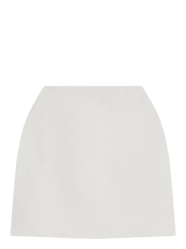 Scanlan Theodore Crepe Knit Mini Skirt - Creme
