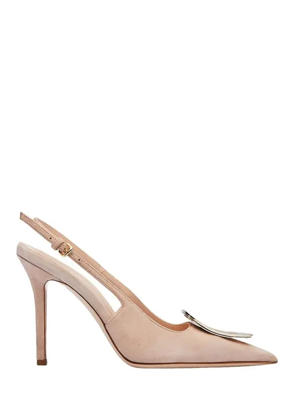 Scanlan Theodore Triangle Frame Slingback Pumps - Cipria