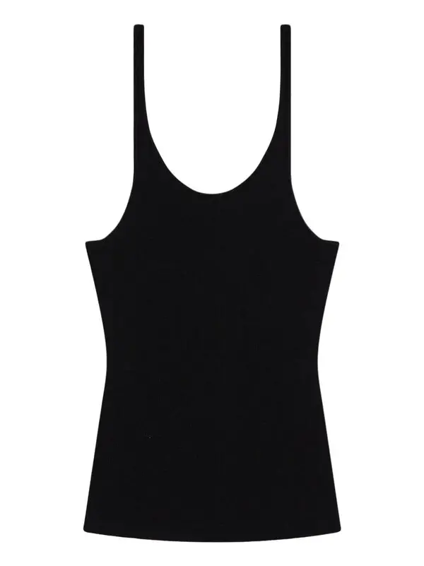 Scanlan Theodore Crepe Knit Rib Singlet - Black