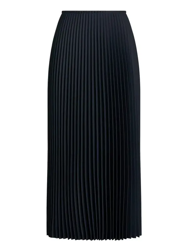 Scanlan Theodore Pleated Mid-length Skirt - Navy