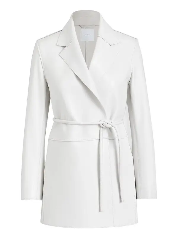 Scanlan Theodore Leather Bonded Jacket - White