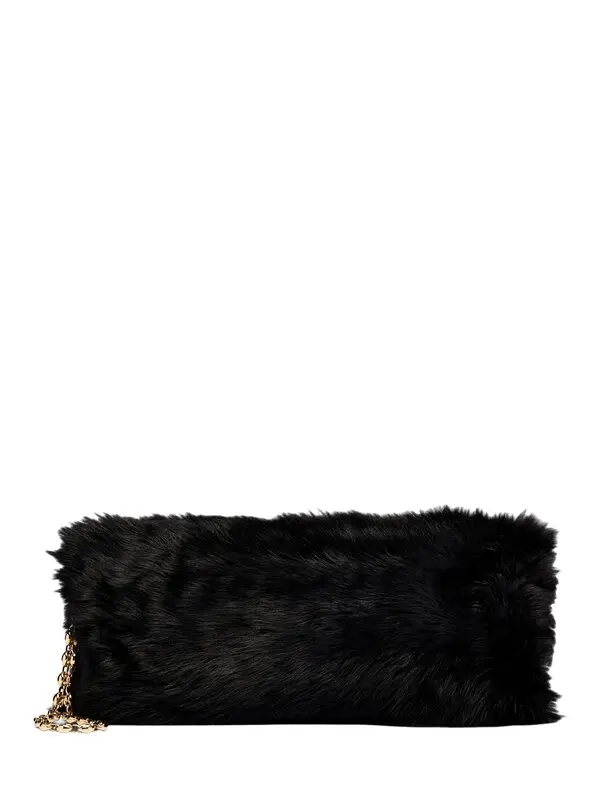 Scanlan Theodore Toscana Shearling Pouch - Black