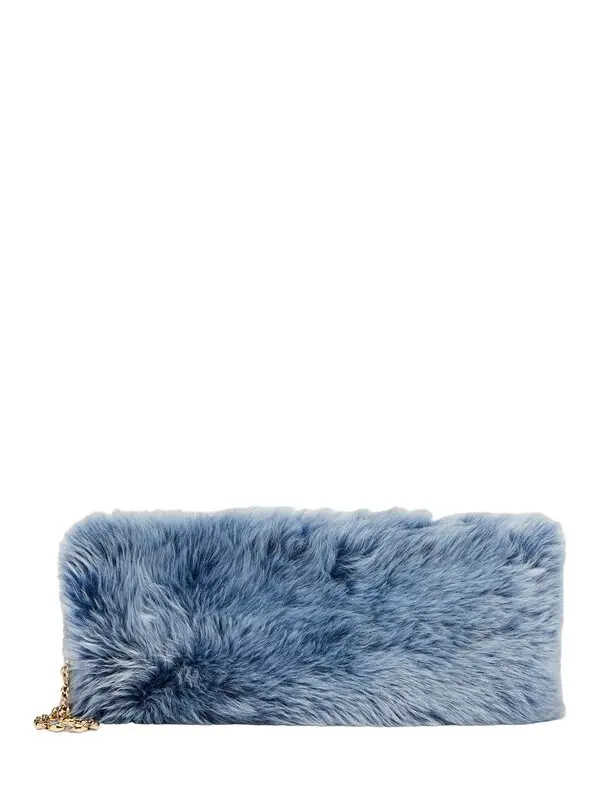 Scanlan Theodore Toscana Shearling Pouch - Denim