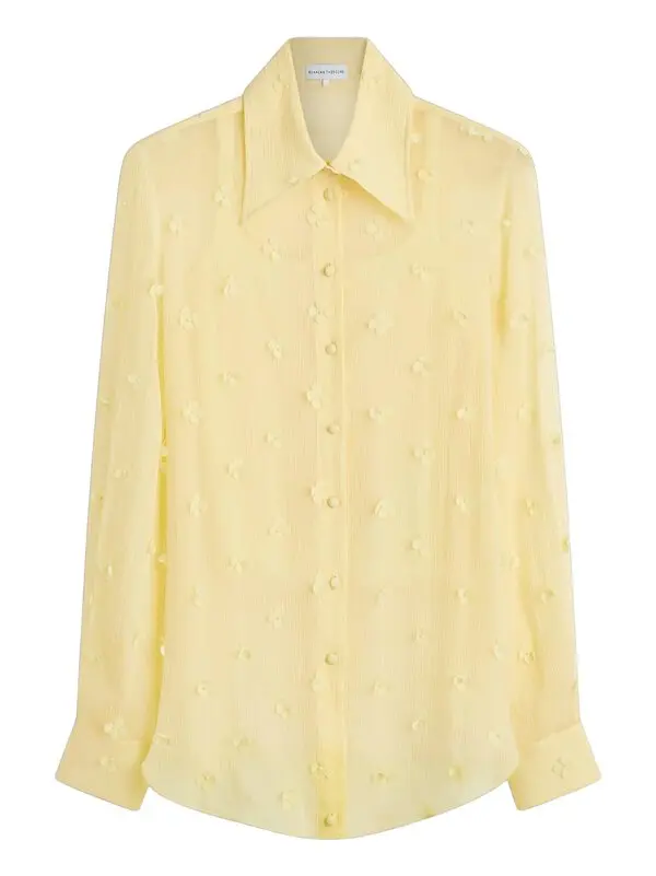 Scanlan Theodore Silk Poppy Shirt - Lemon