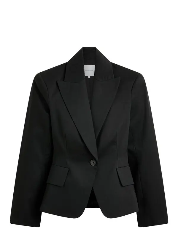 Scanlan Theodore Sateen Tailored Jacket - Black