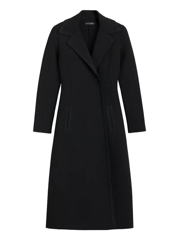 Scanlan Theodore Crepe Knit Coat - Black
