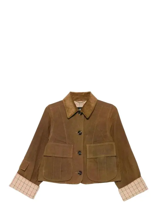 Barbour Dalbury Jacket With Corduroy-collar - Brown