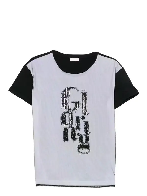 Liu Jo Sequin-embellished T-shirt - Black