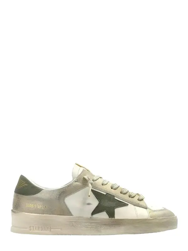 GOLDEN GOOSE Stardan Leather Sneakers - Neutrals