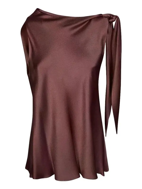 Antonelli Firenze Tie-detailed Blouse - Brown