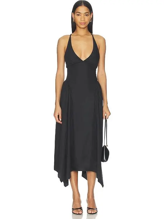 ALL THE WAYS Laren Midi Dress - Black